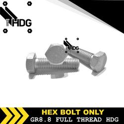 Jual HEX BOLT NUT + RING PLAT HALF THREAD GRADE F10T HOTDIP (HDG) M20 ...