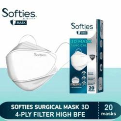 Promo Softies 3D Surgical Mask (Model KF94) 20 pcs - Putih - Kota Tangerang - Softex Indonesia ...