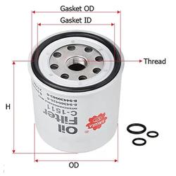 Jual Oil Filter Oli Bomag 05710640 P553771 C-6204 C6204 Sakura ...