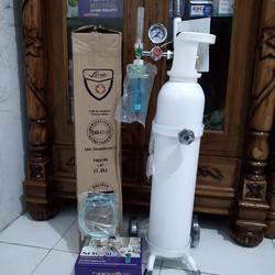 Jual Tabung Oksigen Medis Set / Tabung Oksigen 1M3 Full Set - TABUNG ...