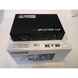 Jual HDMI SPLITTER 4 Output Port 1x4 HUB HD 4K 1080P 3D V1.4 Amplifier ...