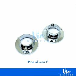 Jual Braket Pipa Bulat 1 " Inch / Bracket Topi Dop Sambungan Pipa ...