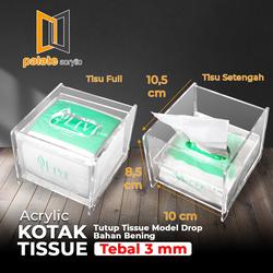 Jual AKRILIK KOTAK TISU / ACRYLIC TISSUE BOX / TEMPAT TISSUE L DROP 3MM ...