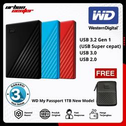 Promo WD My Passport 1TB 2TB 4TB 5TB 6TB - HDD Hardisk Eksternal 2.5 inch - Hitam, 2 tb Cicil 0% ...