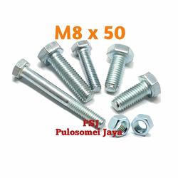 Jual Baut Mur Putih M8 X 50 Hex Bolt & Nut - Kota Surabaya - CV ...