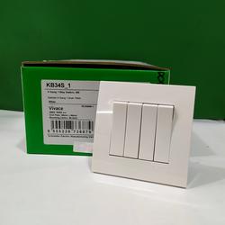 Jual SCHNEIDER STOP KONTAK 4G VIVACE SOCKET 4 GANG DENGAN FRAME 4 ...