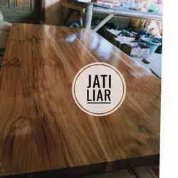 Jual Top table - daun meja fjl jati solid bisa custom ukuran papan kayu ...