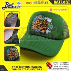Jual TOPI CUSTOM BASEBALL CAP TULISAN NAMA SABLON GAMBAR LOGO SATUAN ...