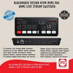 Promo Blackmagic Design ATEM Mini Pro HDMI Live Stream Switcher - ATEM ...