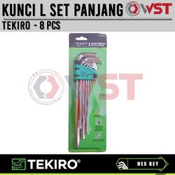 Jual TEKIRO KUNCI L SET 8 PCS PANJANG INCI 5/64 - 3/8" - KUNCI L INCHI ...