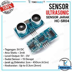 Jual HC-SR04 SENSOR ULTRASONIC PENGUKUR JARAK ULTRASONIK ( ARDUINO ...