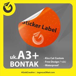 Jual Cetak Sticker Label Chromo / Bontax A3+ - Non Cutting - Jakarta ...