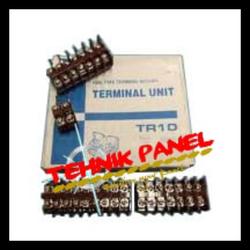 Jual Terminal Block TR-10 / TR10 10A Model Kasuga Coklat Rail 2 Fungsi ...