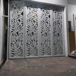 Jual Pintu garasi dari plat besi motif laser cutting - Kab. Tangerang ...