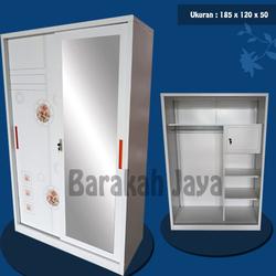 Promo Lemari Pakaian Besi Pintu Kaca Sliding XL VECTOR 120 Cicil 0% 3x ...
