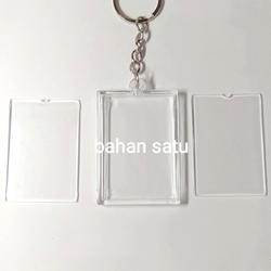 Jual Bahan gantungan kunci sisi Insert Paper kotak/Ganci Akrilik 2 sisi ...