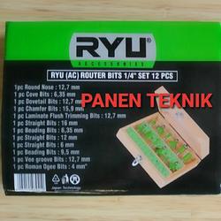 Jual RYU MATA PROFIL TRIMMER KAYU SET 12 PCS / MATA TRIMMER ROUTER KAYU ...