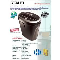 Promo MESIN PENGHANCUR KERTAS Peas 1000C Gemet Paper Shredder - Jakarta ...