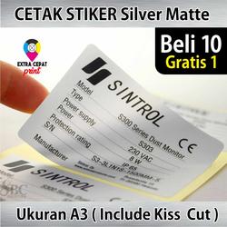 Jual Cetak Stiker | Print Sticker Label Metallic Silver Gold A3+ KISS ...
