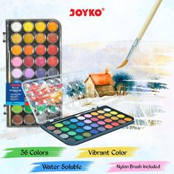 Promo Joyko Watercolor Set Cat Air Joyko Lukis Watercolour 36 48 Warna ...