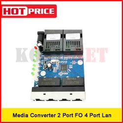 Jual Media Converter 4 Port FO 4 Port LAN 10/100 Board Only / 4 FO 4 ...