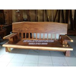 Jual Bench bangku balok rustic kayu solid trembesi 200 cm kaki besi ...