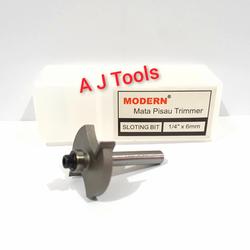 Jual MATA PROFIL MATA ROUTER T SLOTING BITS 1/4 x 6 mm MATA TRIMMER 6MM ...