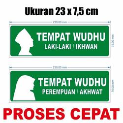 Jual Stiker Vynil Doa Wudhu Tema Biru - Kota Surakarta - Desain Vantasy ...