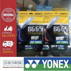 Promo YONEX BG 65 TI JAPAN SENAR BADMINTON ORIGINAL - BLACK - Jakarta ...