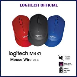 Jual LOGITECH Wireless Mouse Optical M331 SILENT PLUS M-331 BLACK ...