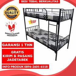 Jual BB-01 Ranjang susun tingkat besi bunk bed dipan divan tempat tidur ...