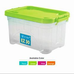 Jual Storage Box Ezy CB 45 Liter Roda Bening Tebal Kotak Container ...