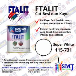 Jual CAT FTALIT 1 KG CAT MINYAK / CAT KAYU BESI WARNA PUTIH KILAP KODE ...