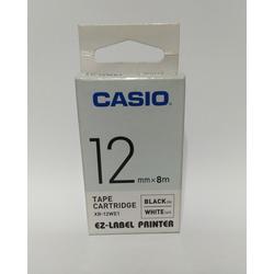 Jual EZ- Label Casio Tape Cartridge XR-12WE1 Black INK White 12MM X 8m - KZ Label - Jakarta ...