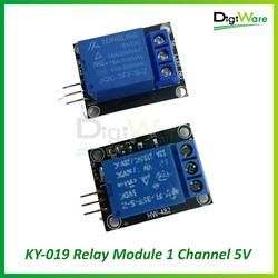 Jual MODULE RELAY 5V 1 CHANNEL 5V KY-019 ACTIVE HIGH TRIGER RELAY 1 ...