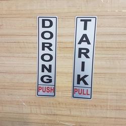 Jual Push Pull Dorong Tarik | Sign Board DT 02 | Sign Label Akrilik ...