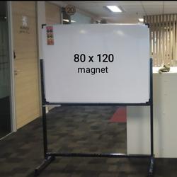 Jual whiteboard standing ukuran 120 x 240 cm magnetic single face ...