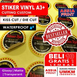 Jual Cetak Stiker Label Vinyl / Transparan A3+ CUT - Kota Tangerang ...