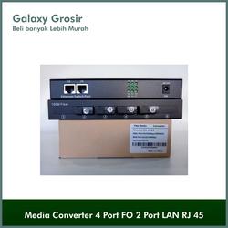 Jual Media Converter Ethernet Fiber Switch 4 FO SC to 2 LAN 10/100 - Jakarta Barat - TEPRA ...