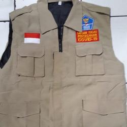 Jual Rompi ESDM warna Cream berikut logo dan tulisan belakang - Cream ...