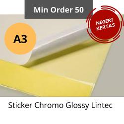 Jual Kertas Stiker KROMO A3+ Sticker CHROMO Glossy isi 100 pcs merek ...