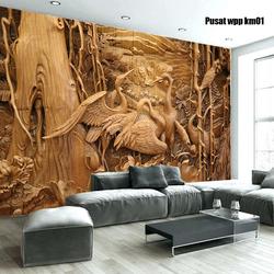 Jual WALLPAPER 3D CUSTOM WALLPAPER DINDING BURUNG MERAK PEACOCK BIRD ...