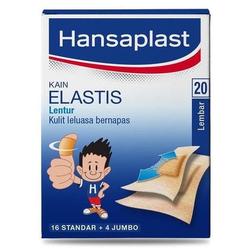 Jual Hansaplast Kain Elastis Lentur 1 Box isi 20 pcs Lembar Handyplast ...