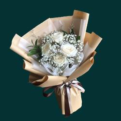 Jual Buket Mawar asli premium/Bucket Bunga Asli Mawar Baby breath ...