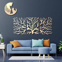 Jual hiasan dinding custom wall art 3 panel pajangan ruang tamu ...