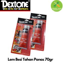 Jual dextone red silicone 70 gr lem gasket tahan panas silicone red ...