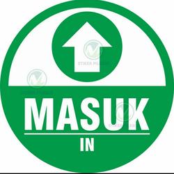 Jual Stiker Vinyl Keluar Masuk in out sticker cm Highrest 1 Set ...