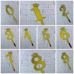Jual Custom Topper Angka | Topper Angka Akrilik | Cake Topper - Jakarta ...
