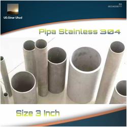 Jual PIPA STAINLESS SUS304 SCH 10 UKURAN 3" INCH WELDED ( PANJANG 100CM ...