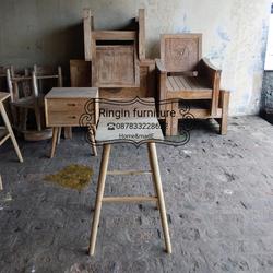 Jual kursi bar stoll minimalis cafe kayu jati aesthetic scandanavian ...